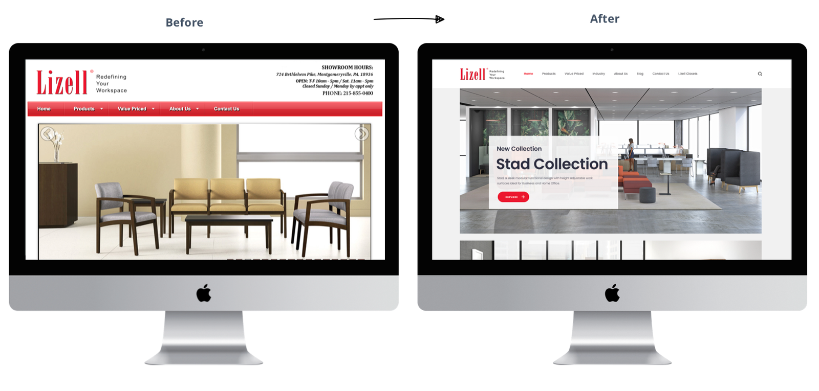 Lizell Furniture Website – Srikar Devarakonda UX/UI Portfolio